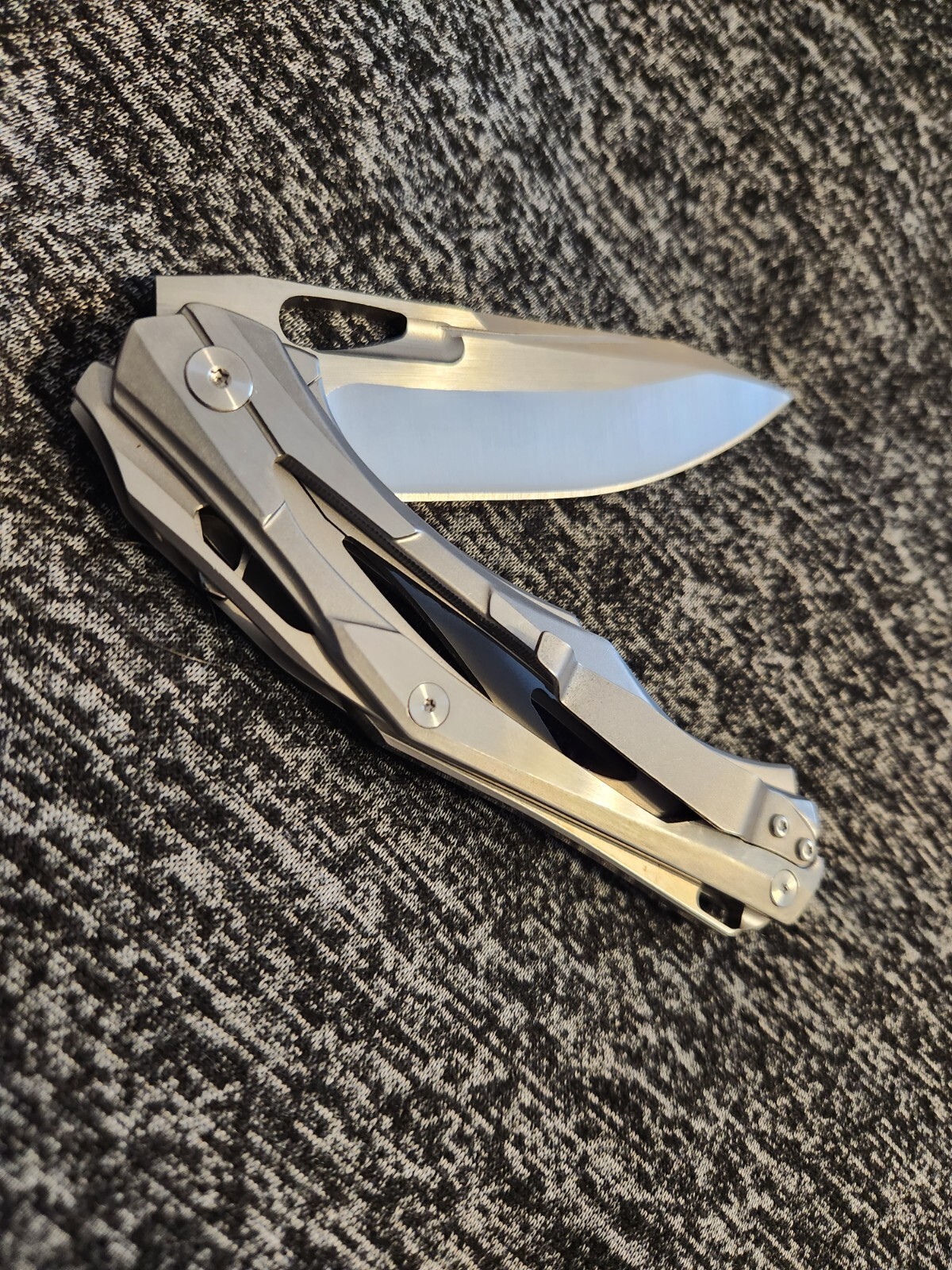 LARGE All Metal Pocket Knife, Outstanding Machine Work!!! New In Box ...