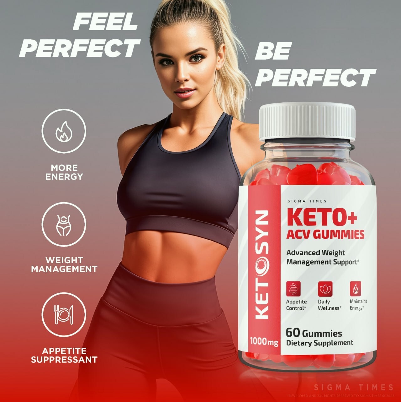 (3 Pack) Ketosyn Keto + ACV Advance Weight Loss Gummies to Burn Fat for ...