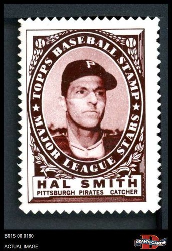 1961 Topps Stamps Hal Smith Pirates 6 - EX/MT | eBay