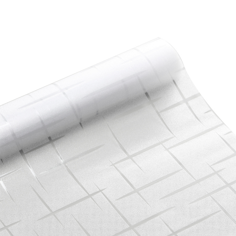Frosted Static Cling Glass Window Film Cross Pattern Opaque Bathroom ...