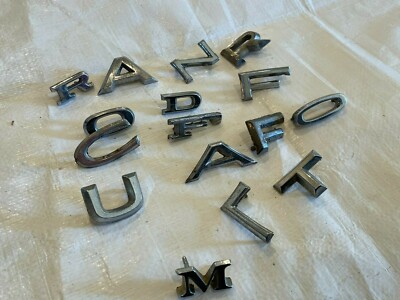 Lot of 16 Ford Letters, Chrome Emblems, Badge Nameplate Galaxie 1964 ...