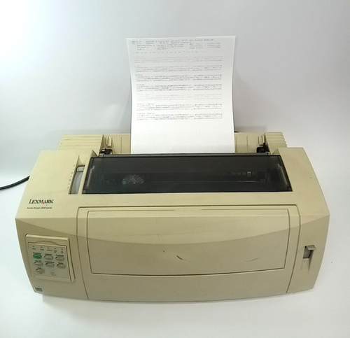 Lexmark Forms Printer 2500 Series 2500-100 Dot Matrix Printer | eBay