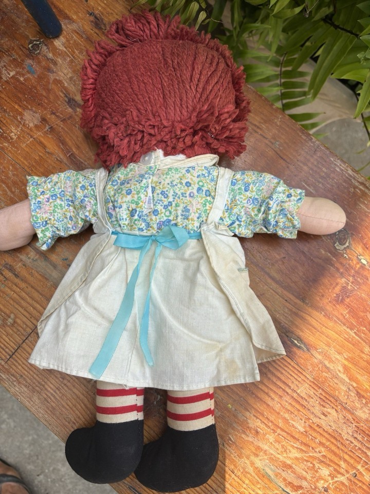 Raggedy Ann Doll 1960s Vintage Knickerbocker 'I love you' original ...