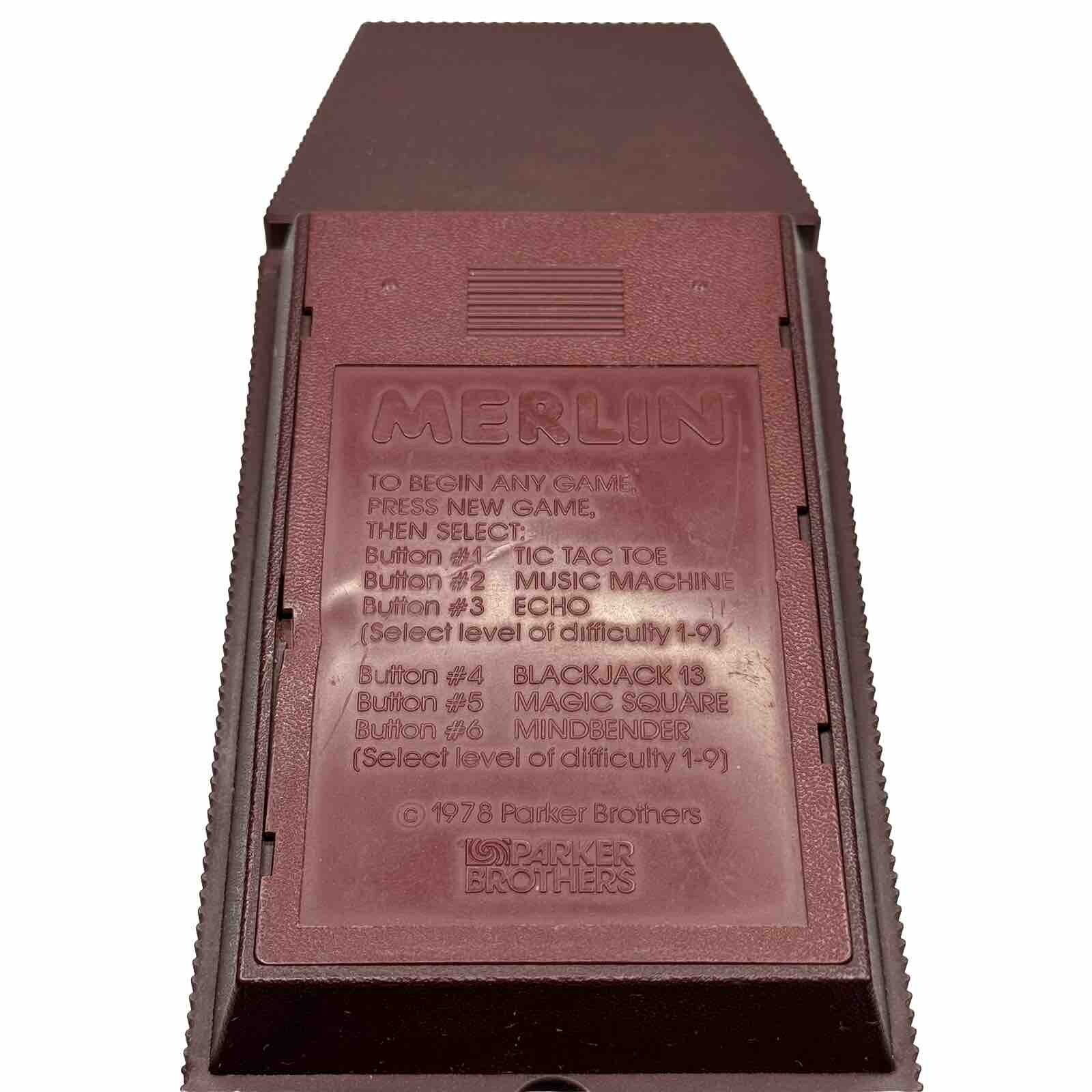1978 Merlin Electronic Wizard Parker Brothers Vintage Hand Held Game ...