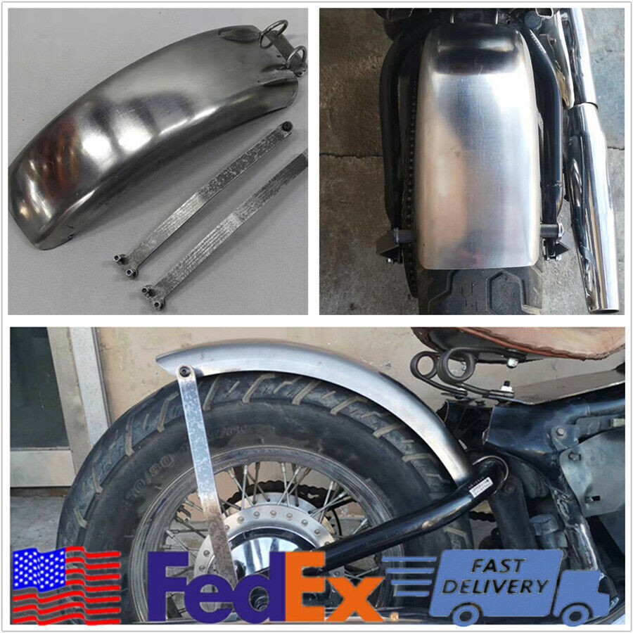 Motorcycle 1.4MM Steel Plate Rear Mudguard For Honda Shadow 400 600 VLX ...