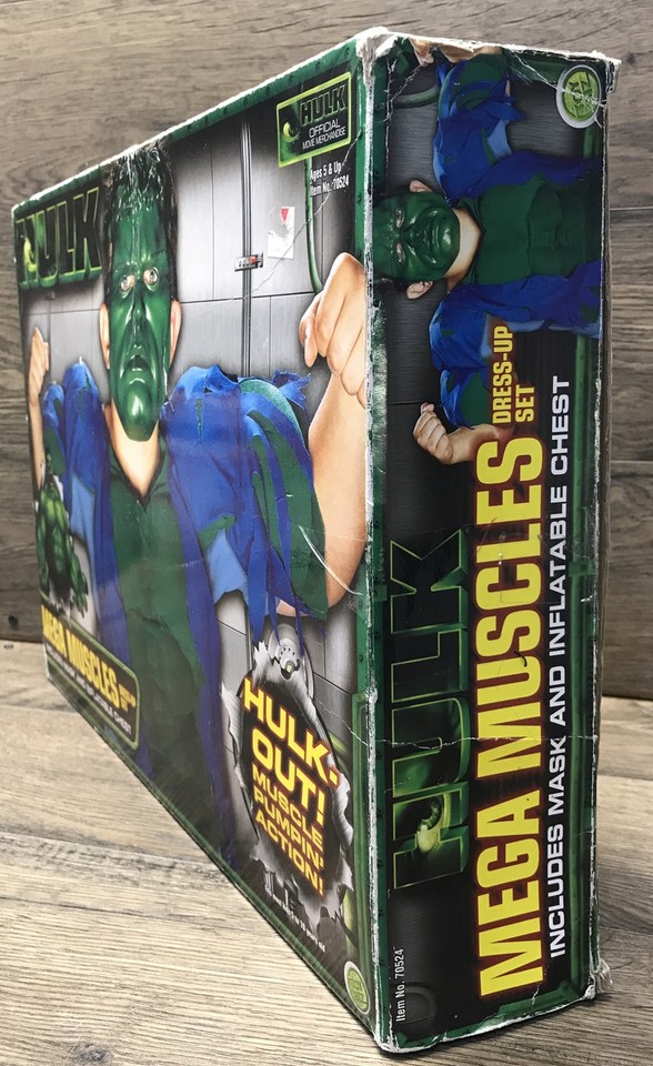 THE INCREDIBLE HULK Mega Muscles DRESS-UP Set TOYBIZ OFFICIAL Movie ...