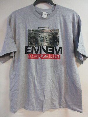 EMINEM OFFICIAL MERCH BERZERK BOOM BOX BAND CONCERT MUSIC T-SHIRT 2XL ...