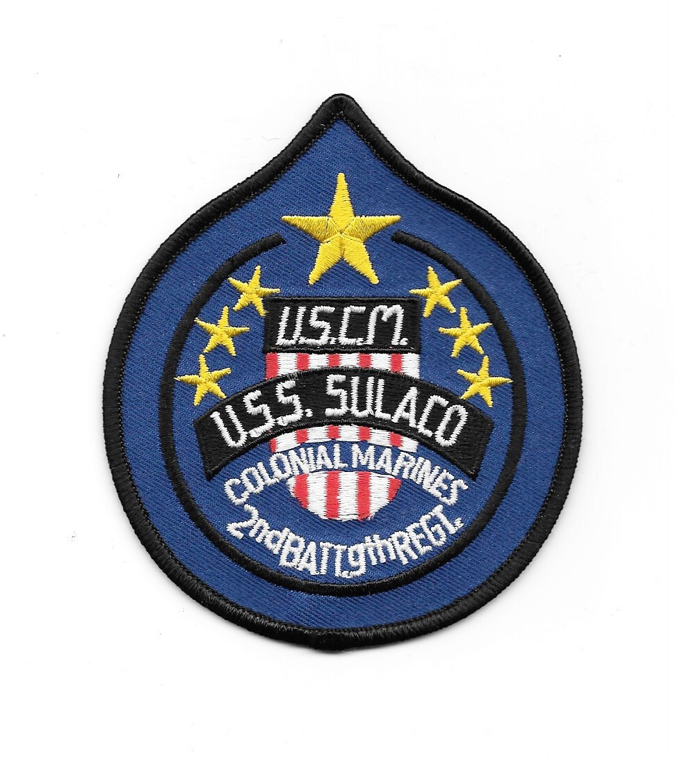 Aliens Movie U.S.S. Sulaco Ship Logo Embroidered 4" Patch, NEW UNUSED ...