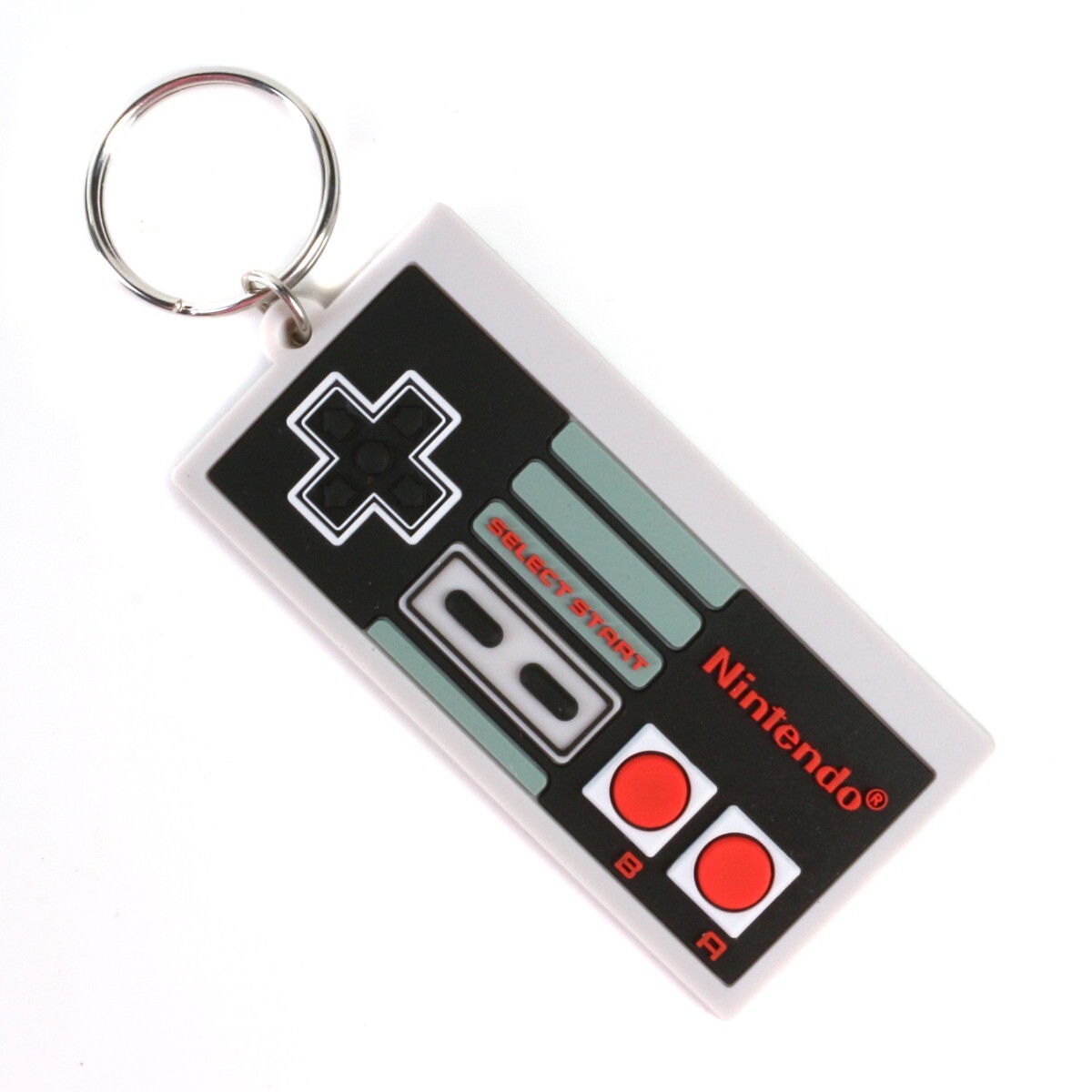Nintendo Keyring Nes Controller Rubber Keychain Grey for sale online | eBay