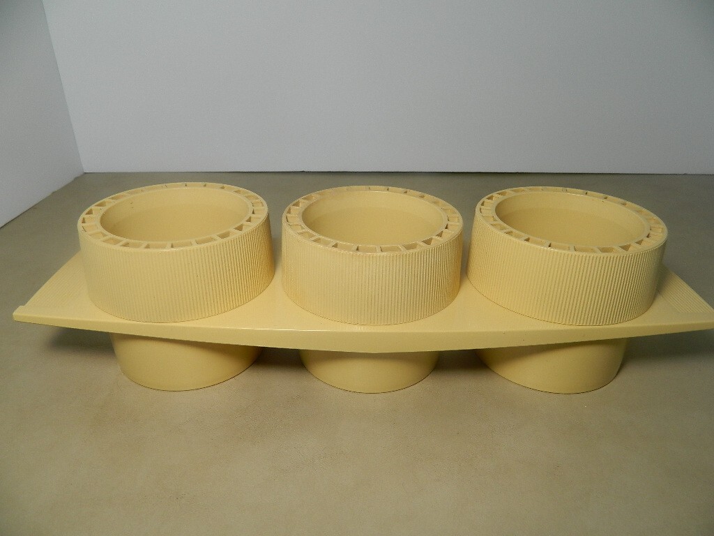 Vintage Tupperware 1378 & 732 Trio Planter w/Garden Pots Herbs ...