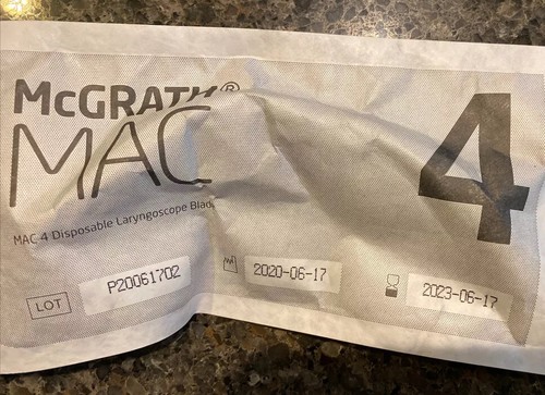 (NEW) McGrath MAC # 4 Laryngoscope Blade 350-012-000 Exp: 05/2023 | eBay