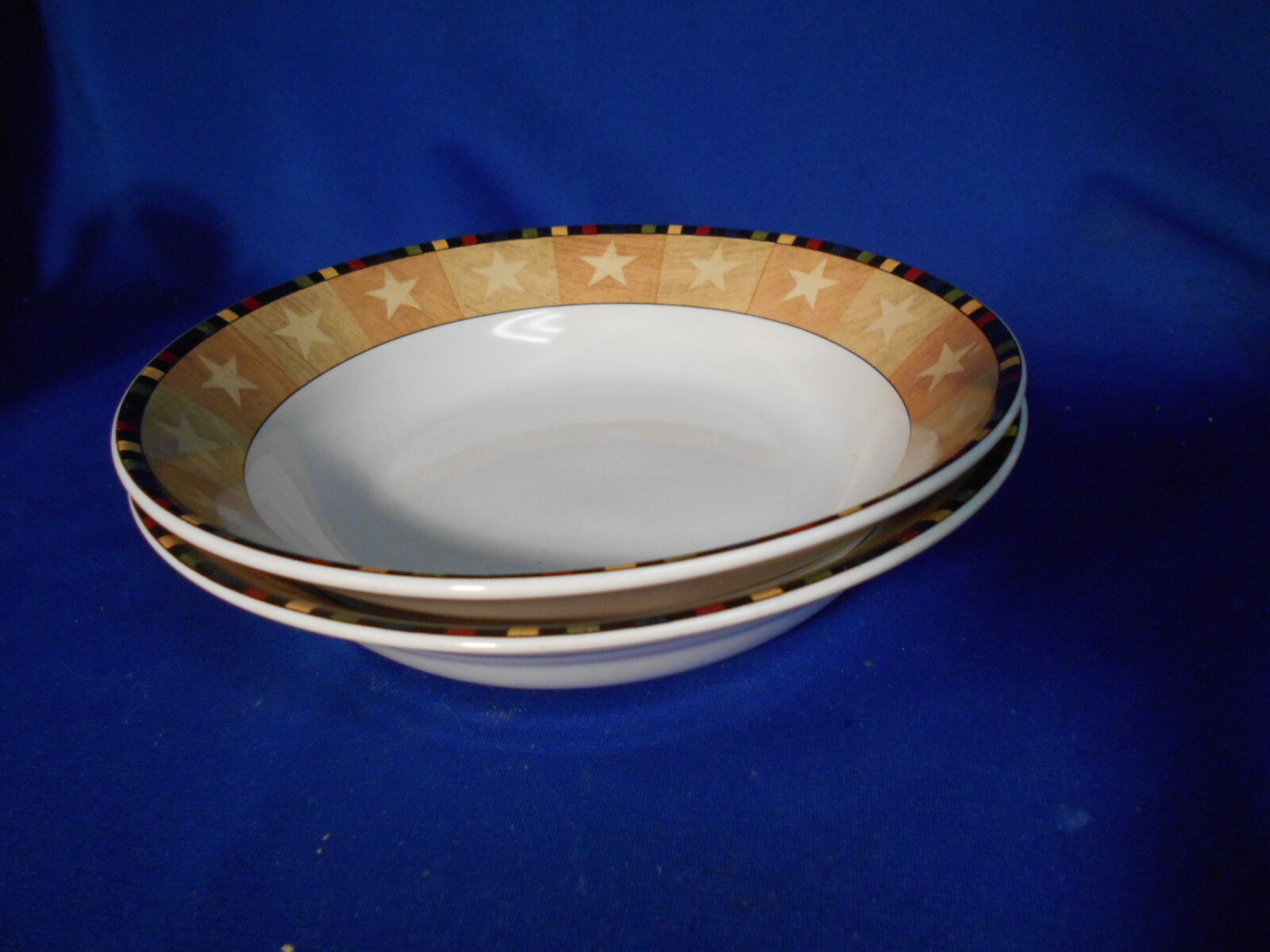 Warren Kimble ROOSTER 1999 (2) Bowls 7 1/2" Indonesia MW DW safe | eBay