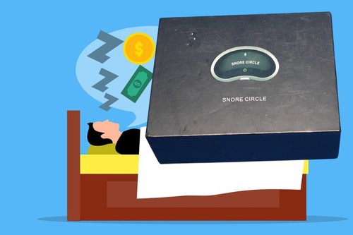 Snore Circle YA4100 Smart Throat Anti Snoring Prevents Sleep Apnea Stop ...