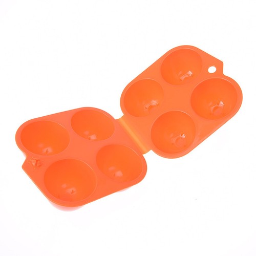 portable plastic container 4 eggs holder folding egg storage box handle ...