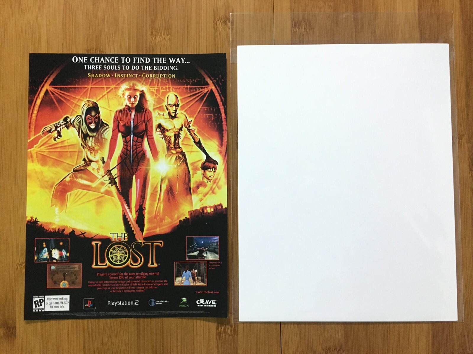 The Lost CANCELLED GAME PS2 2002 Vintage Print Ad/Poster Art BIOSHOCK ...