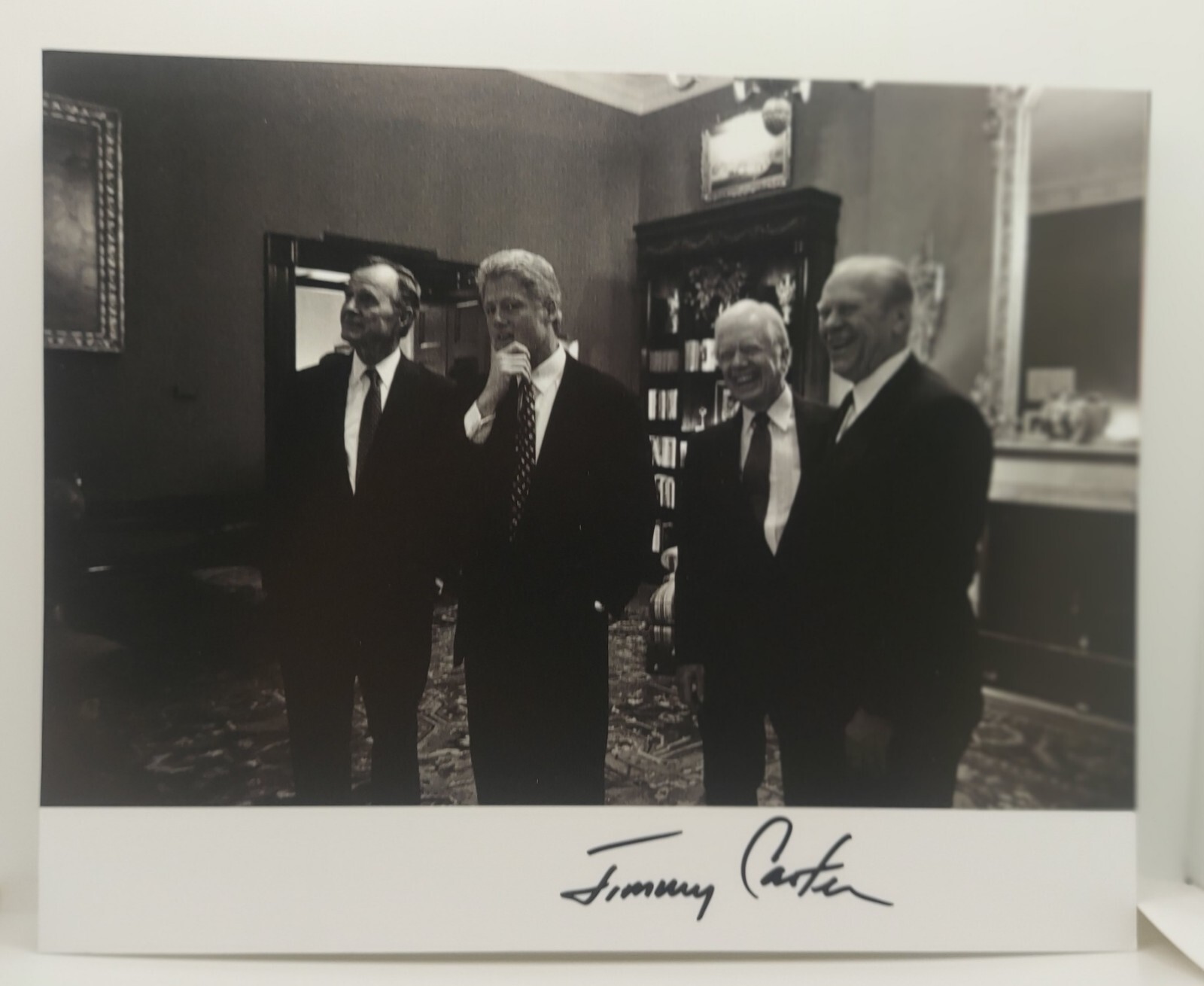 President Jimmy Carter Four Presidents Signed 8x10 Photo Full Signature ...