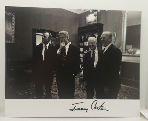 President Jimmy Carter Four Presidents Signed 8x10 Photo Full Signature ...
