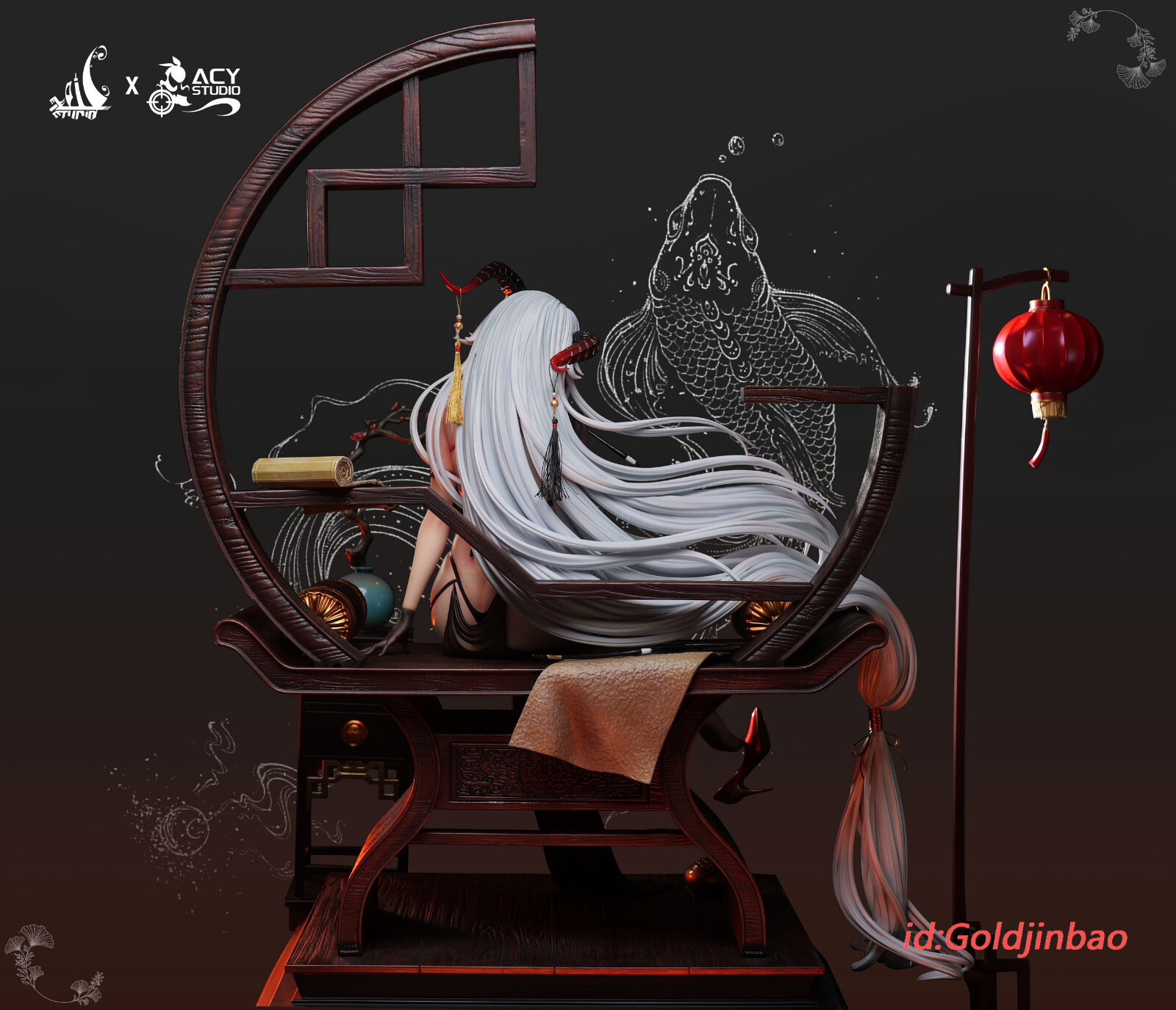 ACY Studio Azur Lane KMS Ägir Resin Model 1/4 Scale In Stock EX Ver ...