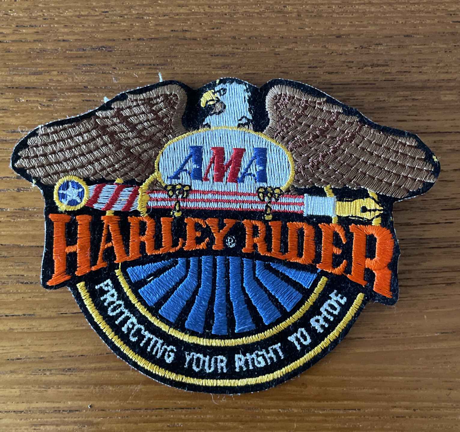 Harley Davidson Rider AMA Eagle Motorcycle Patch “protecting Your Right To Ride” | eBay