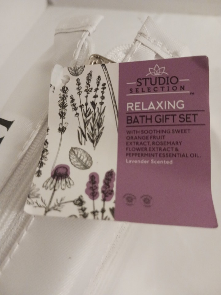 Studio Selection Inhale And Exhale Relaxing Bath Set Lavender Scented ...