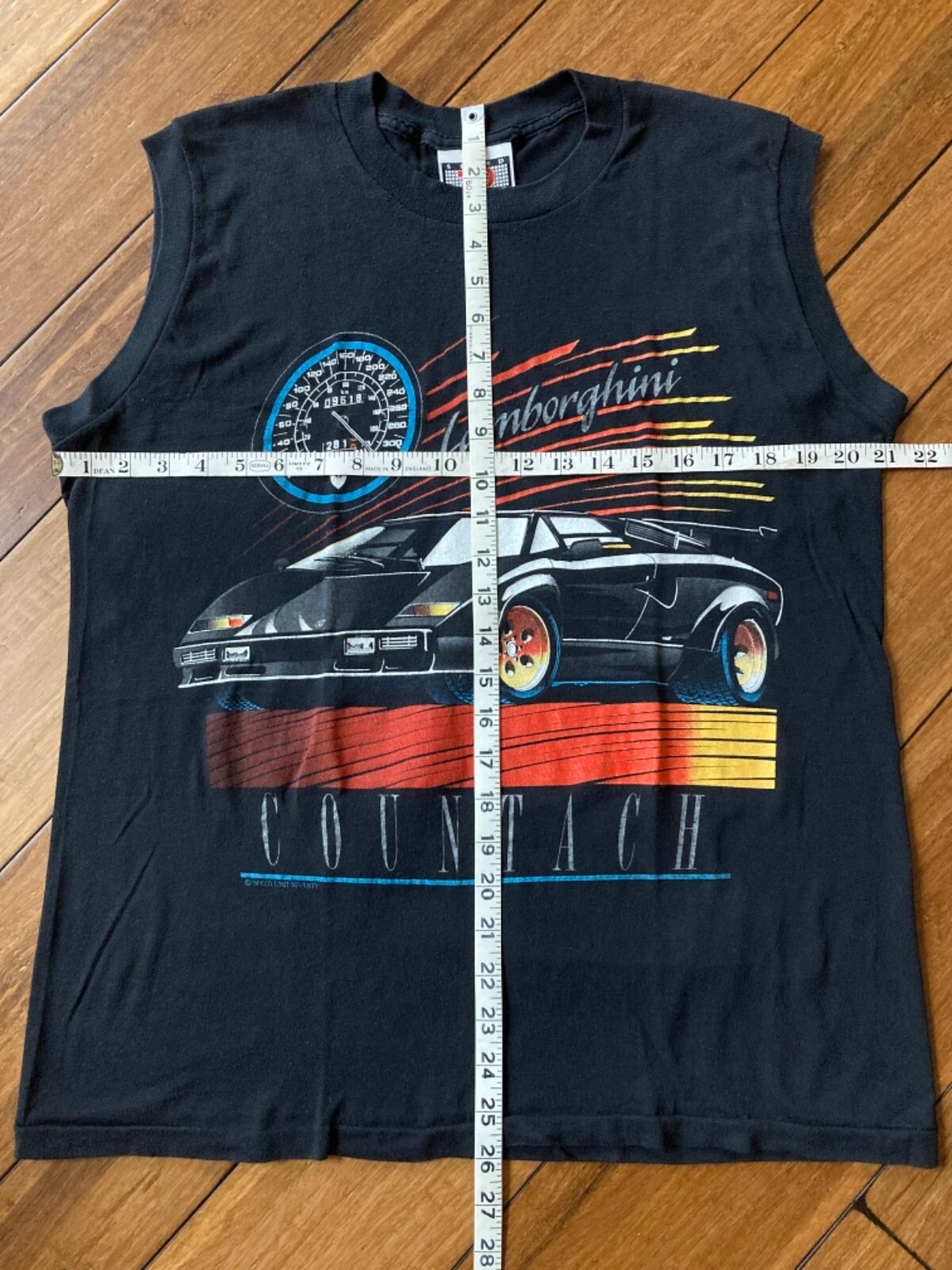 Vintage 90s Lamborghini Countach t shirt sleeveless S… - Gem