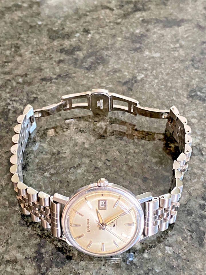 1967 (M7) Bulova Sea King "Whale" 17 Jewel Automatic Date Watch. Fully ...