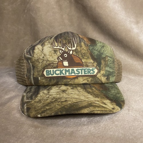 Vintage BuckMasters Snapback Cap Hat Mens One Size Mesh Made in USA ...