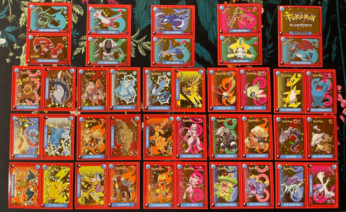 🔥X20 Pokemon Pokedex Gold Star Sticker Master Set Charizard/Pikachu ...