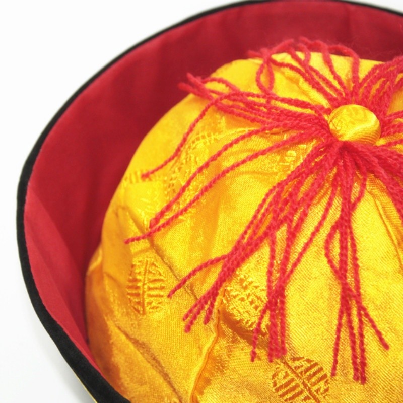 Men Chinaman Hat Dragon Qing Dynasty Emperor Tang Cap China Fancy Dress ...