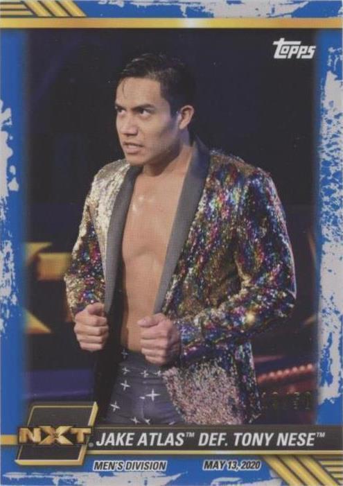 2021 Topps WWE NXT - Jake Atlas def. Tony Nese #25 Blue /50 for sale ...