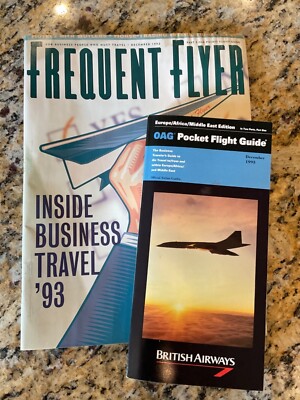 OAG Pocket Flight Guide Europe M E Africa December 1993 Frequent Flyer ...