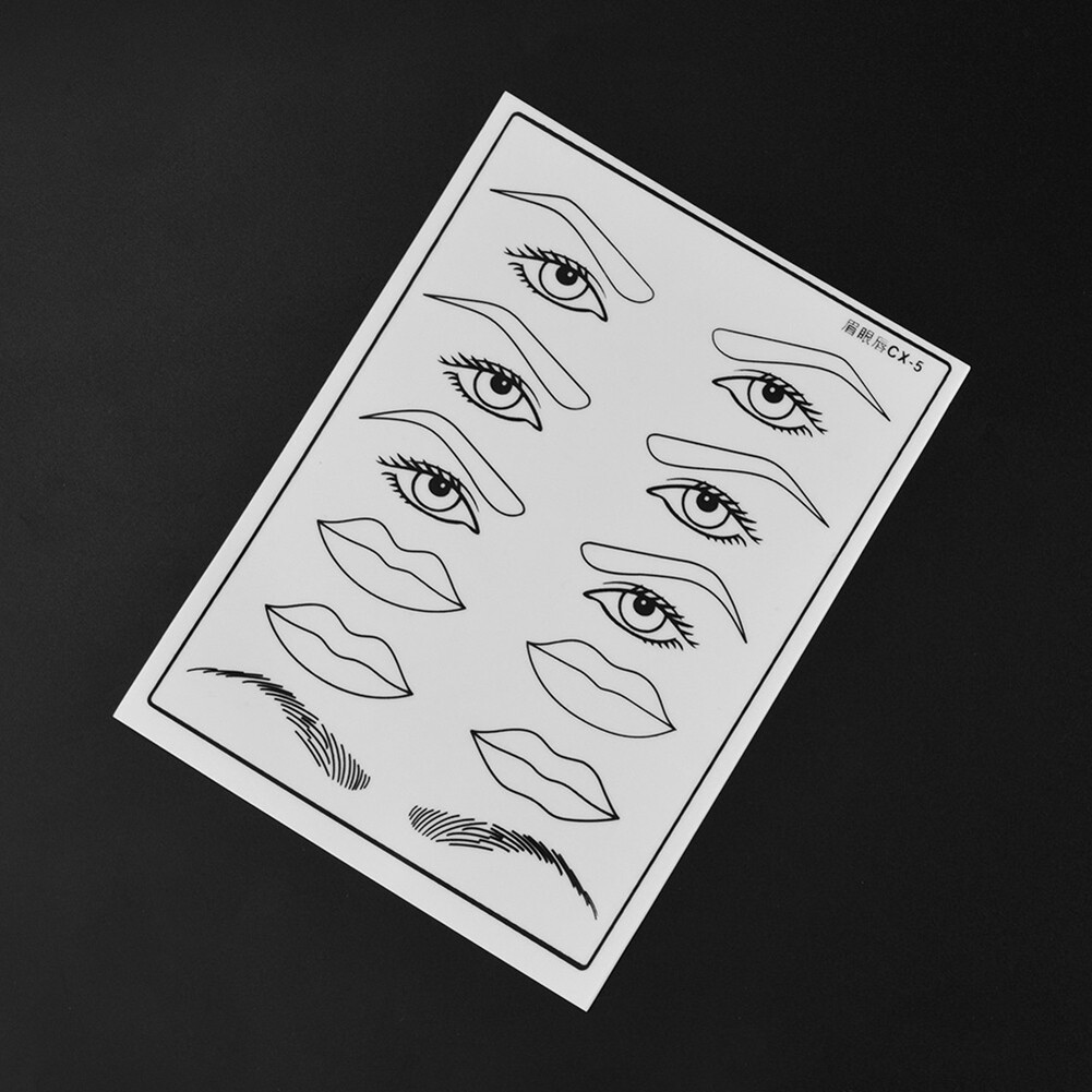 1mm Silicone Tattoo Practice Fake Skin Brow Eye Lips Tattoo Pad (WM0184 ...