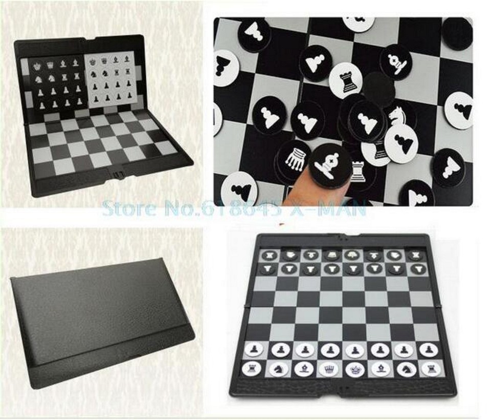 Mini Magnetic Wallet Folding Chess Set Wallet Pocket Board Games for ...