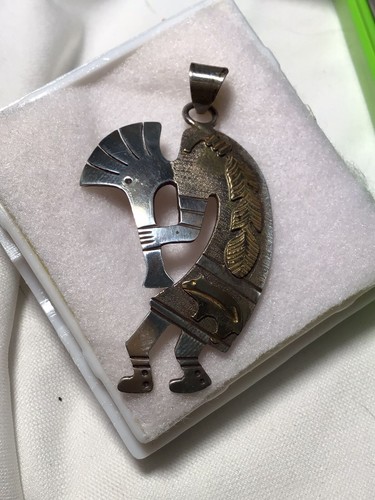 A Randall Begay hallmarked pendant, Sterling, 12k gold filled | eBay