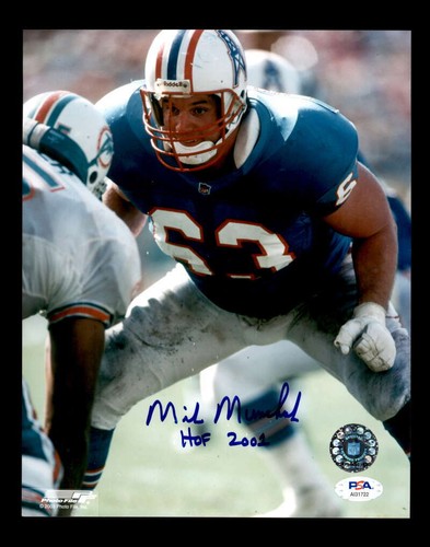 Mike Munchak PSA DNA Coa Hand Signed 8x10 Autograph Photo | eBay