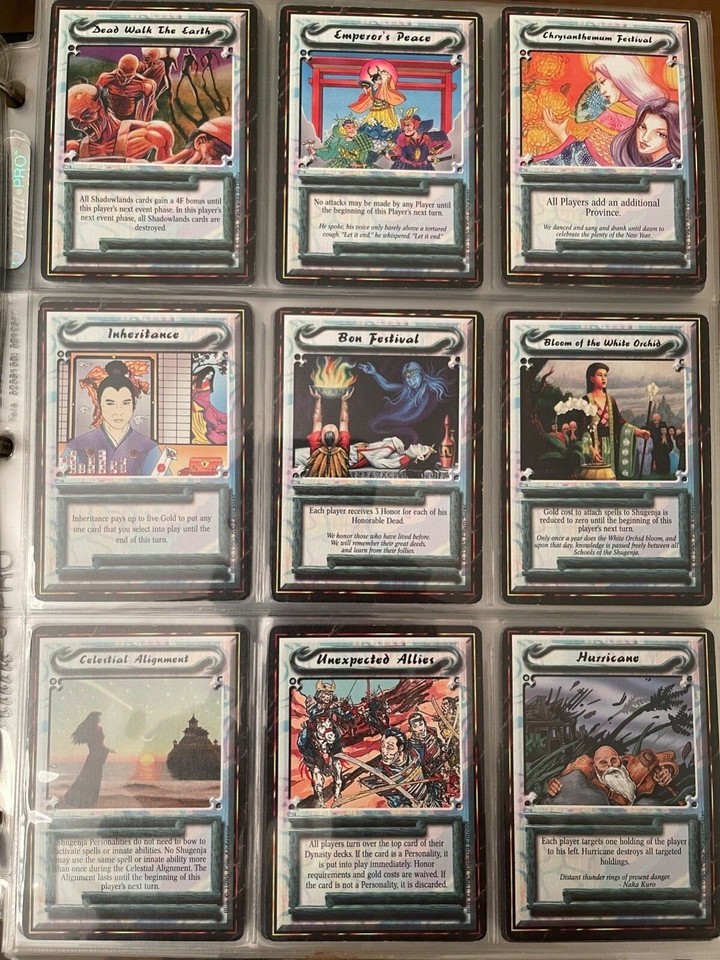 Legend of the Five Rings CCG L5R Clan Wars Near Complete Sets Imperial ...