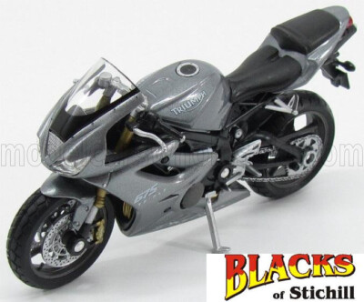 Edicola Models 1:18 Scale 2006 Triumph Daytona 675 Grey Motorcycle ...