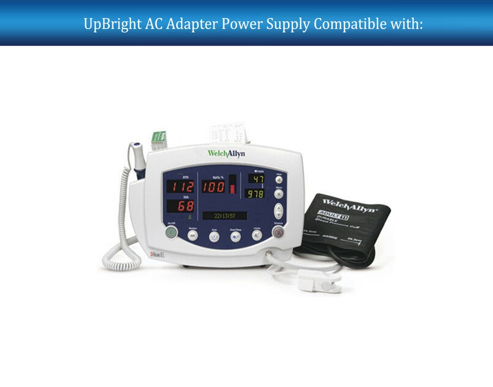 AC Adapter For Welch Allyn Spot Vital Signs 300 420 Series VSM 52000 ...