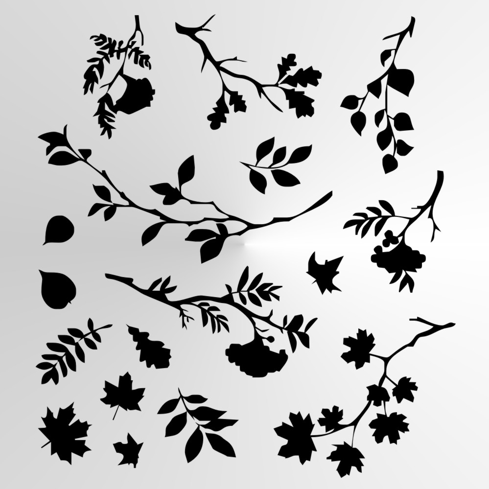 Tree Leaf Stencils
