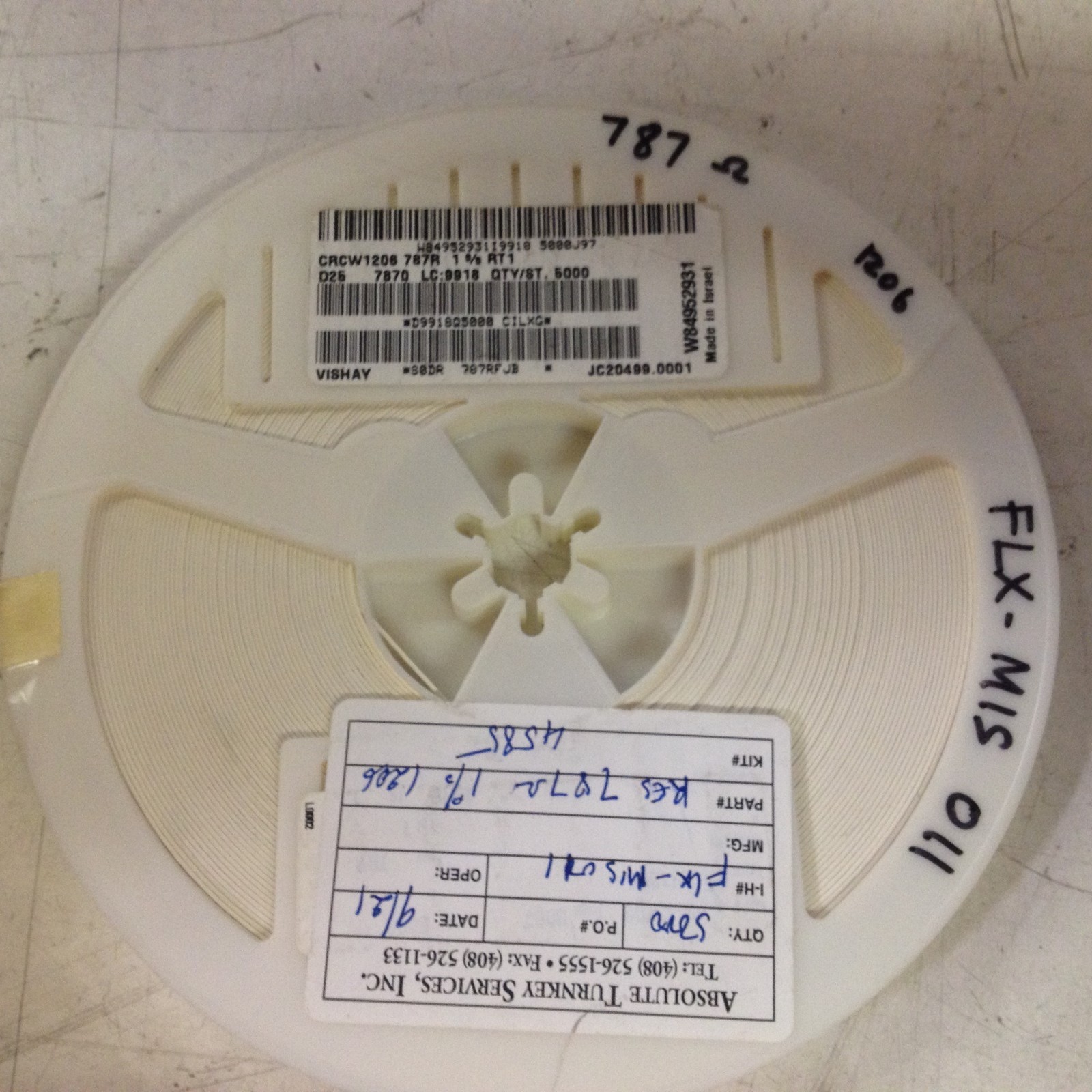 5000 SURFACE MOUNT RESISTOR CRCW1206 787R 1% RT1 Vishay | eBay