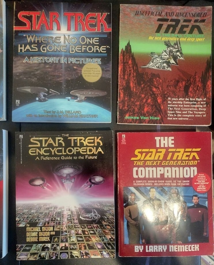 Lot of 8 Star Trek/TNG Books - Vintage and Rare | eBay