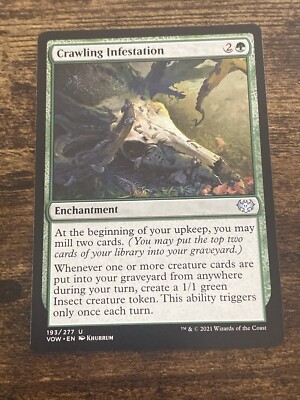 Crawling Infestation 193 Innistrad: Crimson Vow MTG Magic The Gathering ...