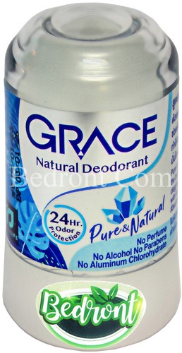 Grace Alum Stone Deodorant Pure & Natural 70g from Thailand. Crystal ...