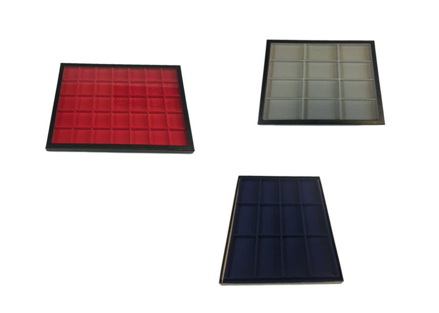 Riker Display Case 12 x 16 x 3/4" with Flocked Trays for Jewelry, Coins ...