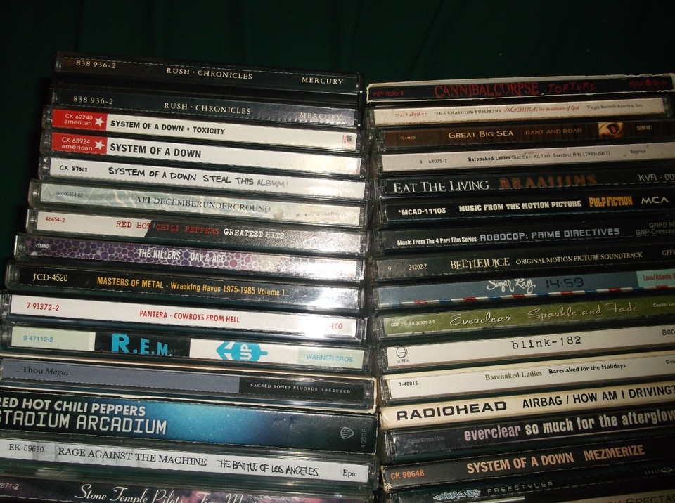 My CD Collection - Lot of 45 CDs - GRUNGE, ROCK, METAL, ETC. - Read ...