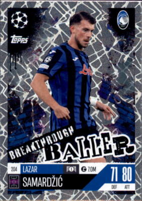 Champions League EXTRA 2024/25 Card 204 - Lazar Samardzic ...