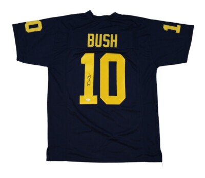 Devin Bush Signed Wolverines Jersey (JSA) 2018 Michigan Team Captain ...