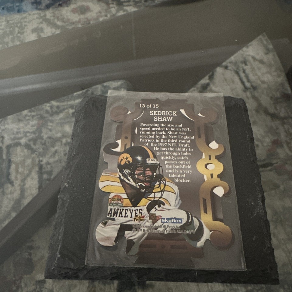 1997 Skybox Metal Universe Iron Rookies Sedrick Shaw #13 Rookie RC | eBay