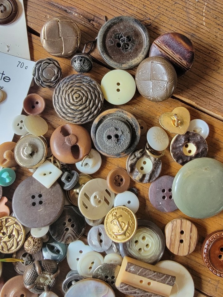 Button Lot Metal Glass Plastic Mop From Dimi To Large Some On Store Cards | eBay