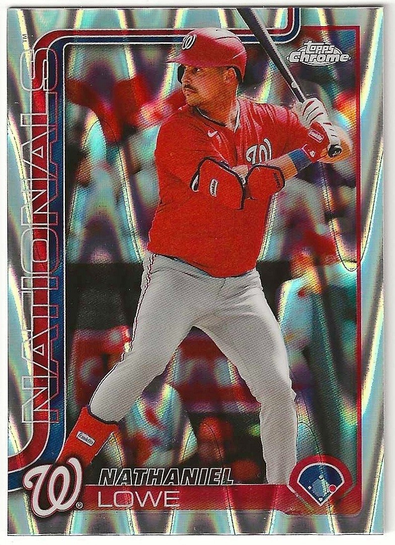 2025 Topps Chrome NATHANIEL LOWE Insert RAYWAVE REFRACTOR Parallel Card ...